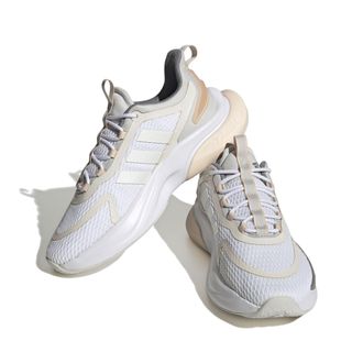 adidas Adidas Damen Alphabounce + Sneaker, FTWR White Zero Met Grey Three, 37 1/3 EU