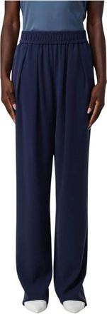 Emporio Armani Femme, Pantalons, Bleu, Taille: 44 FR Pantalon large