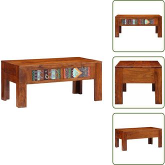 vidaXL Couchtisch 90x50x40 cm Massivholz Akazie - Couchtisch - Couchtische - Beistelltisch - Sofatisch