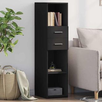 vidaXL Highboard Schwarz 30x42,5x124 cm Holzwerkstoff Vidaxl