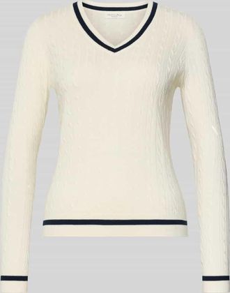 Christian Berg Slim Fit Longsleeve in Strick-Optik