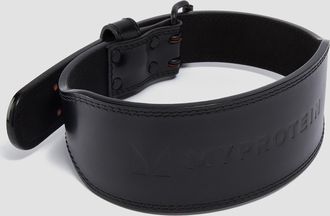 MyProtein Myprotein Premium Gewichthebergürtel aus Leder - Schwarz - Medium (27-36 Inch)