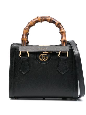 Gucci petit sac cabas Diana - Noir