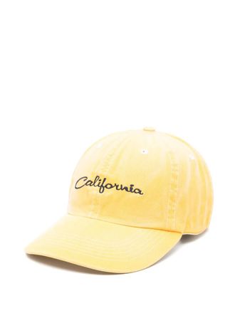 ERL Baseballkappe mit Slogan-Stickerei - Gelb