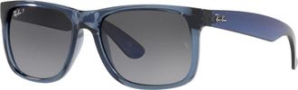 Ray-Ban Homme, Accessoires, Bleu, Taille: 55 MM Lunettes de soleil Justin