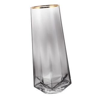 Cabilock 1st&uuml;ck Kreative Vase Aus Mit Goldrand Blumendekor F&uuml;r Tischarrangements Design F&uuml;r Wohnzimmer Und B&uuml;ro Dekorativer Blumenbeh&auml;lter