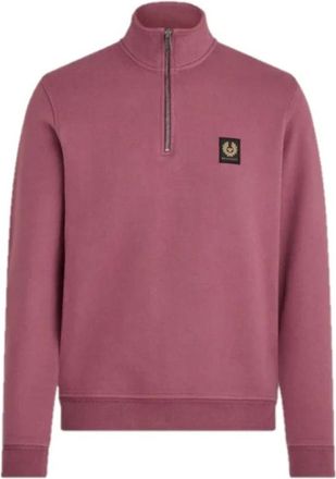 Belstaff SweaT-shirt zipp&eacute; - Homme - Sweatshirts et sweats &agrave; capuche - Rouge - Taille: 2XL