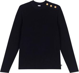 Petit Bateau A0CID Pull, Bleu, S Femme