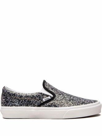 Vans chaussures de skate Classic Slip-On Shiny Party - Noir