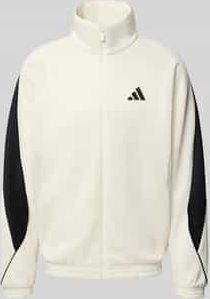 adidas Sweatjacke mit Logo und Stehkragen