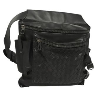 Bottega Veneta Pre-owned Leder G&uuml;rteltasche - - Pre-owned - Herren - Schwarzk - ONE SIZE