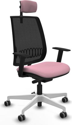 Piqueras y Crespo Schreibtischstuhl Buena Alares mit 1D-Armlehnen, h&ouml;henverstellbarer Lendenwirbelst&uuml;tze und h&ouml;henverstellbarem Kopfteil und Neigungsverstellung, ausges