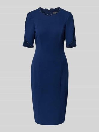 Adrianna Papell Knielanges Cocktailkleid mit Perlen