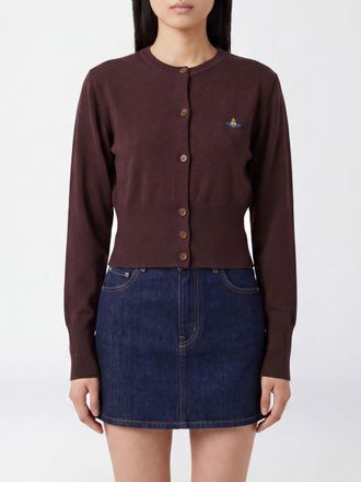 Vivienne Westwood Cardigan Bea coupe slim avec logo Orb brod&eacute; en contraste