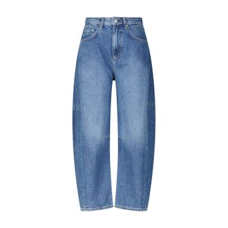Rag & Bone High-Rise Barrel Jeans Charlie