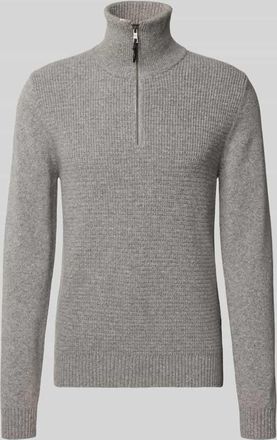 Maerz Strickpullover mit Troyer-Kragen