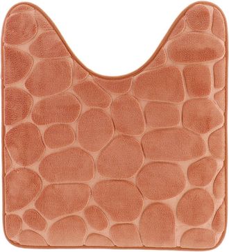 Tendance Wc-konturmatte formgedächtnis mikrofaser Kiesel 45x50 cm - Kupfer