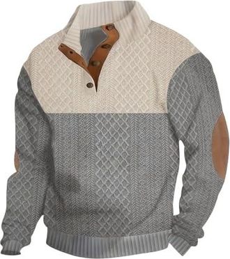 Generic Sweat-shirts pour hommes et hommes - Pull dhiver Langarm Kapuzenpullover - Haut dextérieur - Pull à coupe ajustée, gris, 3XL