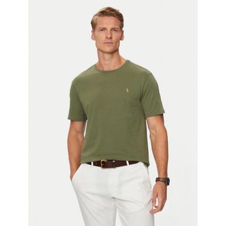Polo Ralph Lauren T-Shirt 710671438389 Gr&uuml;n Custom Slim Fit