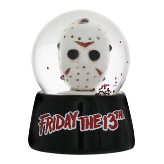 Silver Buffalo Friday the 13th Jasons Mask Mini-Schneekugel mit wirbelndem Glitzer-Display, 7,6 cm, Horrorfilm-Sammelst&uuml;ck, Andenken