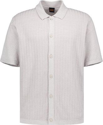 Boss Orange by Hugo Boss BOSS Orange Herren Kurzarmhemd grau