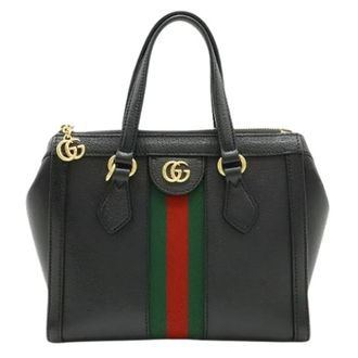 Gucci Pre-owned Ophidia Leder Handtasche - - Pre-owned - Damen - Schwarzk - ONE SIZE