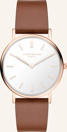 Liebeskind Liebeskind Armbanduhr Aus Echtleder braun