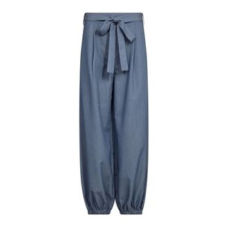 Co'Couture Femme, Pantalons, Bleu, Taille: 40 FR Tapered Pantalons