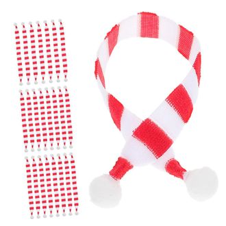 BESPORTBLE 24st&uuml;cke Minischals f&uuml;r Schneemann-basteleien Miniaturschals zum Basteln Stoffschals f&uuml;r Weinflaschendekorationen Weihnachtliche DIY-Geschenke Winzige