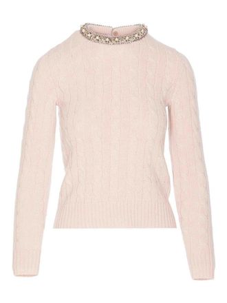 Valentino Garavani Rundhalspullover - Rosa