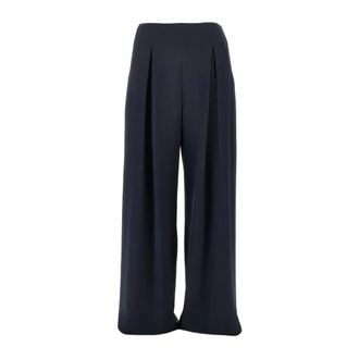 Max Mara Femme, Pantalons, Bleu, Taille: 36 FR Pantalon ample Palude
