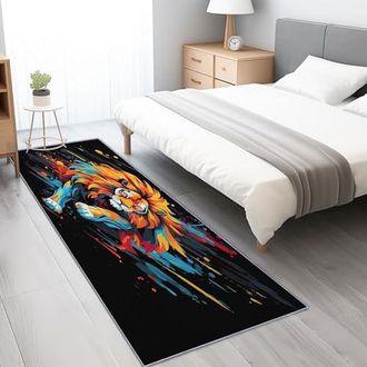 Generic Tapis de Couloir Long 50 x 150 cm Tapis de Passage Lavable Antid&eacute;rapant Doux Graffiti Animalier Tigre Abstrait Tapis pour Buanderie Cuisine Chambre, C