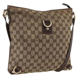 Gucci Pre-owned Vintage Schultertasche aus Canvas - - Pre-owned - Damen - Beige - ONE SIZE