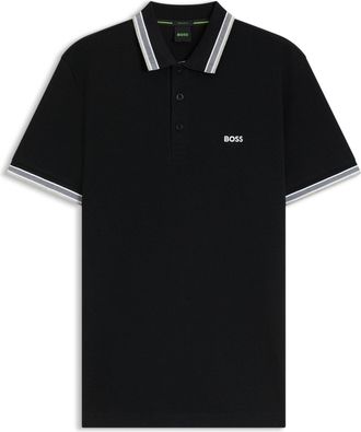 HUGO BOSS Paddy Poloshirt f&uuml;r Herren (Schwarz/Grau)