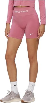 Nike Pro Seamless High-Waisted Biker Short - - Sport - Damen - Rosa - L