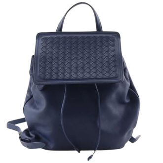 Bottega Veneta Pre-owned Intrecciato Rucksack - - Pre-owned - Damen - Blau - ONE SIZE
