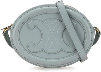 Celine Hobo Bags - Small Calfskin Cuir Triomphe Oval Crossbody - Gr. unisize - in Blau - f&uuml;r Damen