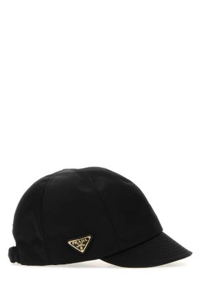 Prada Womens Black Re-Nylon Baseball Cap Nero 1 Cappelli E Fasce Per Capelli Hat