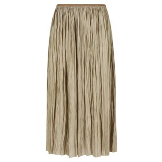 Roberto Collina Femme, Jupes, Vert, Taille: 40 FR Jupe Midi Pliss&eacute;e