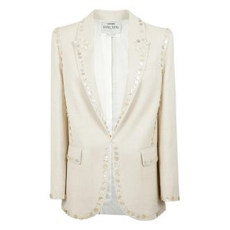 Forte_Forte Neue Wollmischung Damenjacke - - Jackets - Damen - Beige - M