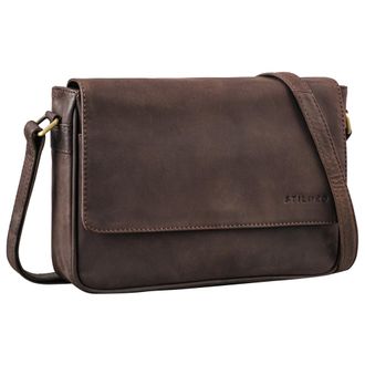STILORD Ruth Damen Handtasche zum Umhängen Leder Umhängetasche Vintage Ledertasche Crossbody zum Ausgehen klassische Abendtasche Partytasche Freizeittasche Le