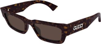 Gucci Eckige Sonnenbrille - - Accessories - unisex - Braun - 52 MM