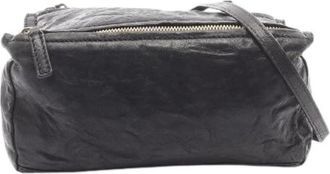Givenchy Sac bandouli&egrave;re Pandora en cuir Pre-owned - Femme - Pre-owned - Noir - Taille: ONE Size