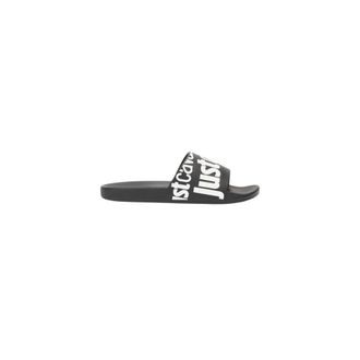 Just Cavalli Pool-Slides mit geh&auml;mmerter Sohle - - Shoes - Herren - Schwarzk - 39 EU