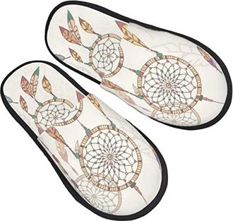 Generic Chaussons Femme Homme Attrape-R&ecirc;ves Am&eacute;rindien Chaussures DInt&eacute;rieur Confortable Chaussures Antid&eacute;rapant Pantoufles En Peluche Pour Ext&eacute;rieur Int&eacute;rieu