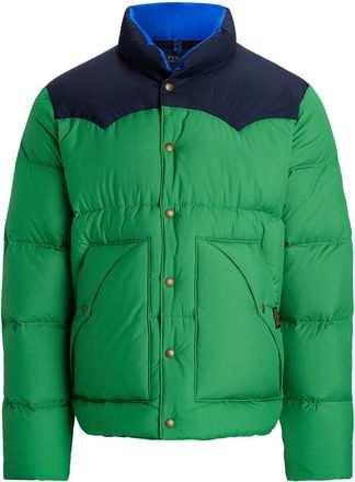 Ralph Lauren Color-Blocked Down Western Jacket