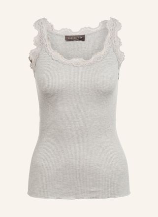Rosemunde Seidentop Babette Mit Spitze grau