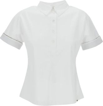 Herno Femme, Tops, Blanc, Taille: 38 FR Polo
