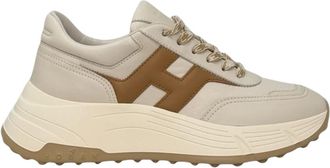 Hogan Femme, Chaussures, Beige, Taille: 38 1/2 EU H669 Allacciato H