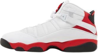 Nike Nike Air Jordan 6 RinGrade Baskets pour homme, Blanc/noir/rouge universitaire/blanc, 45 EU